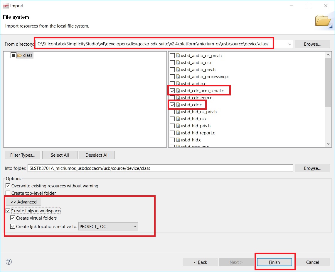 Micrium OS USB-Device CDC-ACM Class and Demo