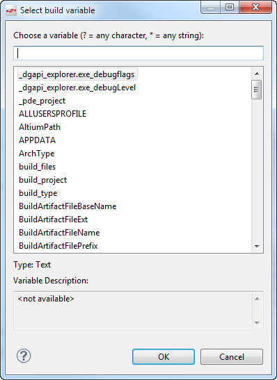 Simplicity Ide Build Variables