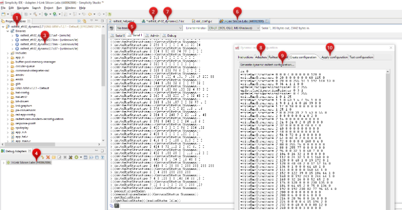 EFR32 Dynamic Configurator in Simplicity Studio