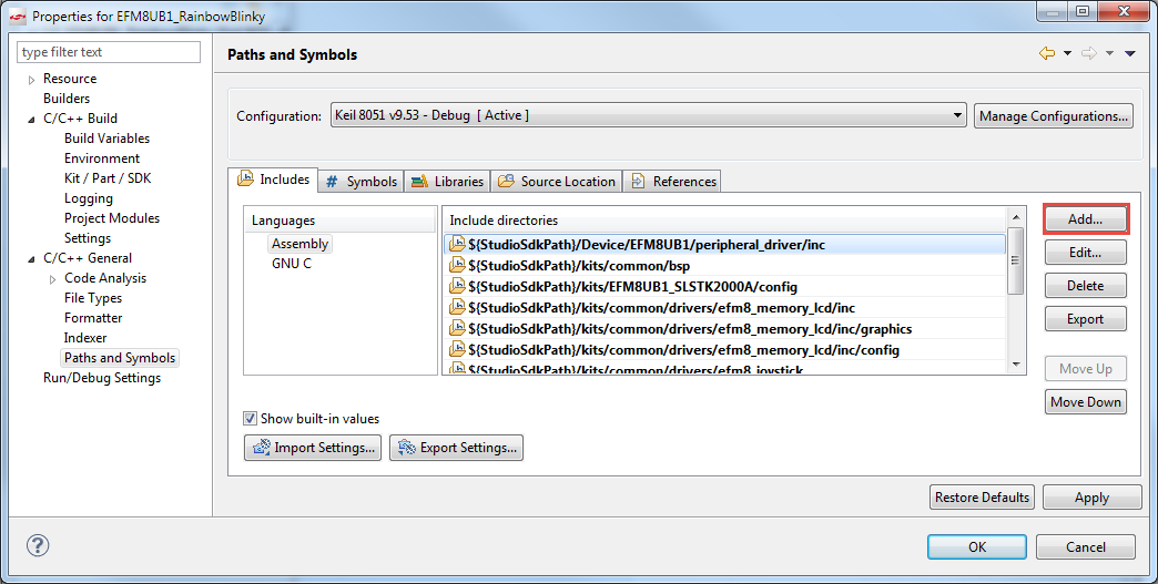 Simplicity Ide 的 Build Variables Cn