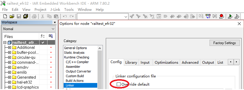 How To Build Rail Project By Iar Embedded Workbench