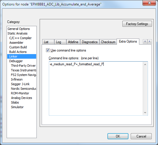 IAR EW8051 printf/printf_P formatter options and code size