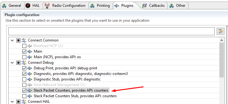 Connect: Stack counters