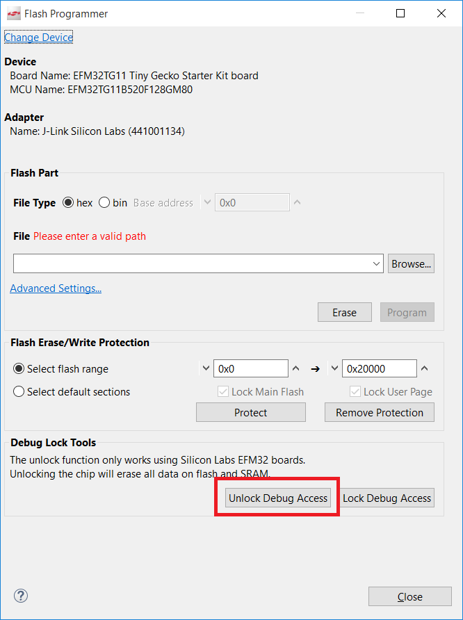 How to recover a device that's accidentally put into EM4