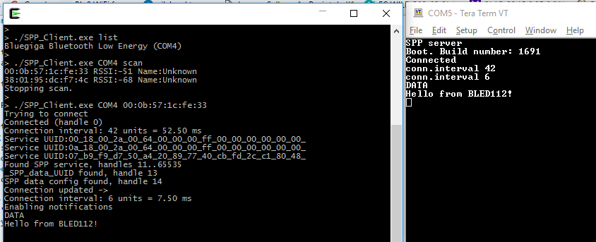 KBA_BT_0905: SPP client example using BLED112 dongle