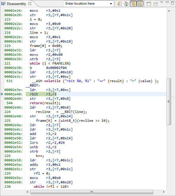 Bit-Reversing on EFM32/EFR32/EZR32 Microcontrollers