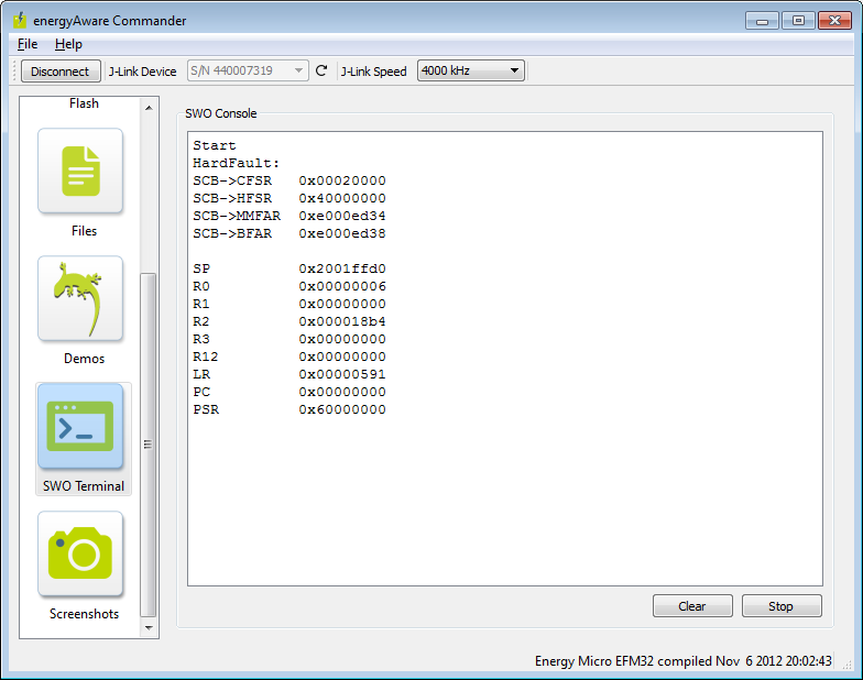 Debug A Hardfault