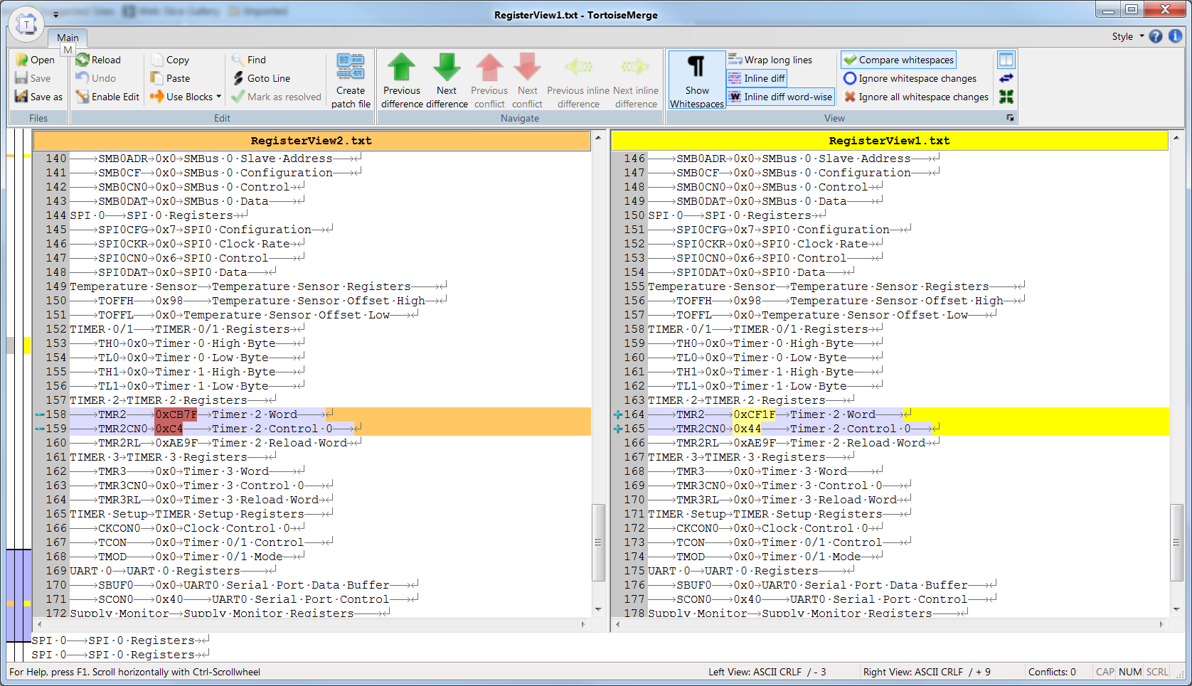 Debugging Technique Comparing Register Values Using Debug Register