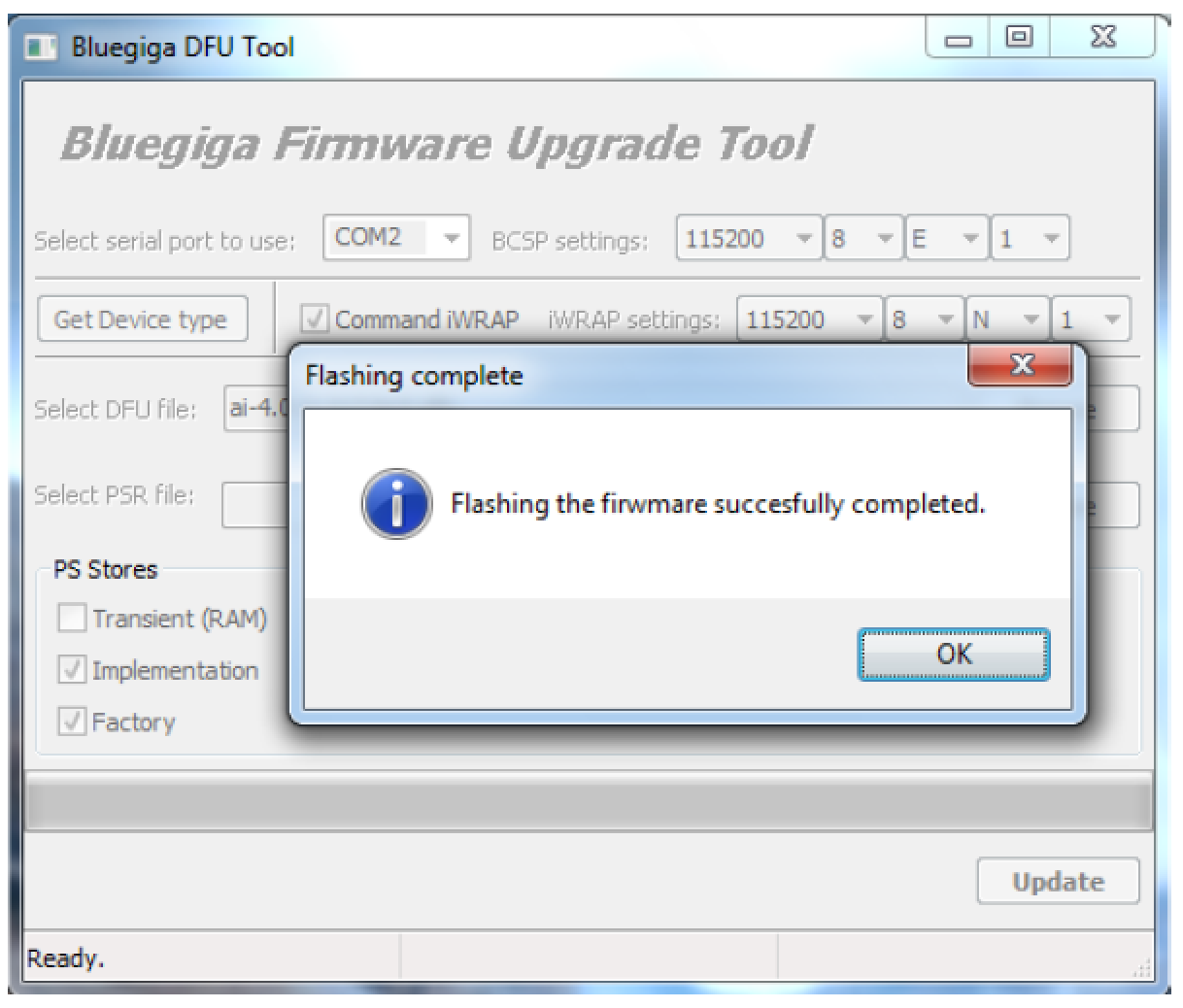 [REFERENCE]: Restoring iWRAP Development Kits to Factory Settings / Updating iWR