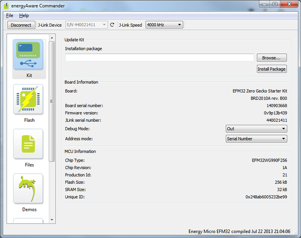 Using an EFM32 Starter Kit as an external debugger.1