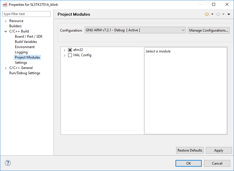 How to add Micrium, and other modules, to a project
