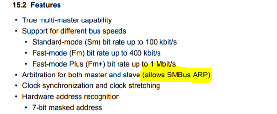SMBus support for address conflict resolution