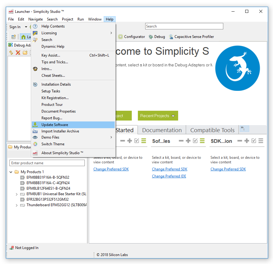 Adding support for additional parts and kits to Simplicity Studio