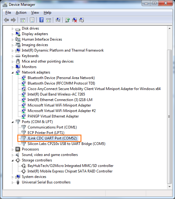 How to use the JLink CDC UART Port on EFM32/EFM8 STK?