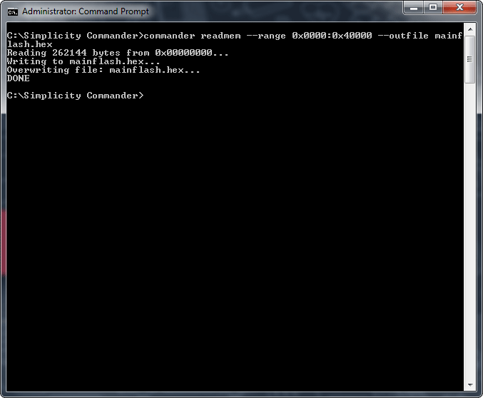Dumping/uploading flash contents on EFM32, EFR32, and EZR32