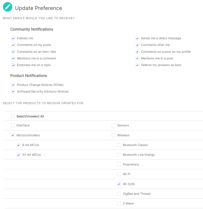 PCN, Software & Security Email Notifications