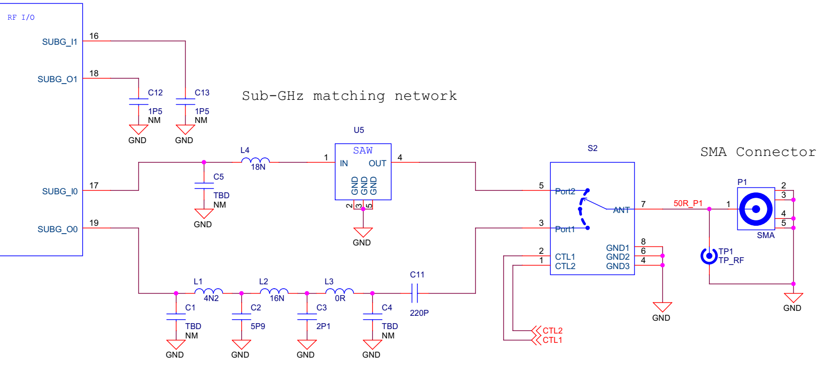 How to insert a SAW filter into the EFR32xG23 reference designs?