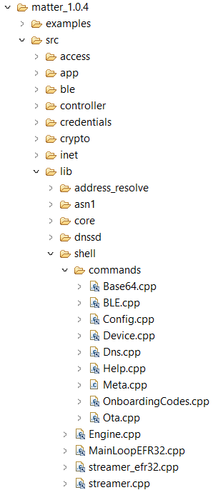 Implementing custom commands for the Matter CLI