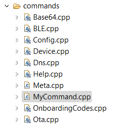 Implementing custom commands for the Matter CLI