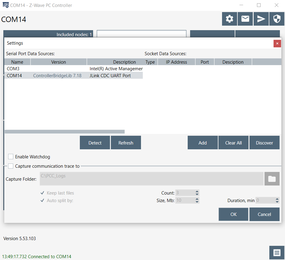 Z-Wave 700/800: OTW of Controller