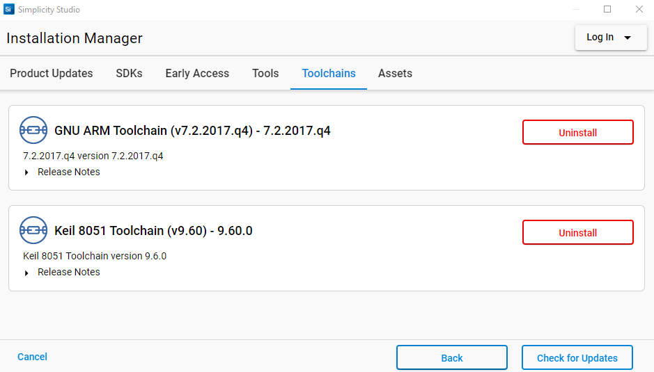 Gecko SDK Suite Toolchain Support