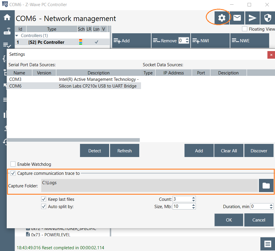 Z-Wave Tools for Serial API commands