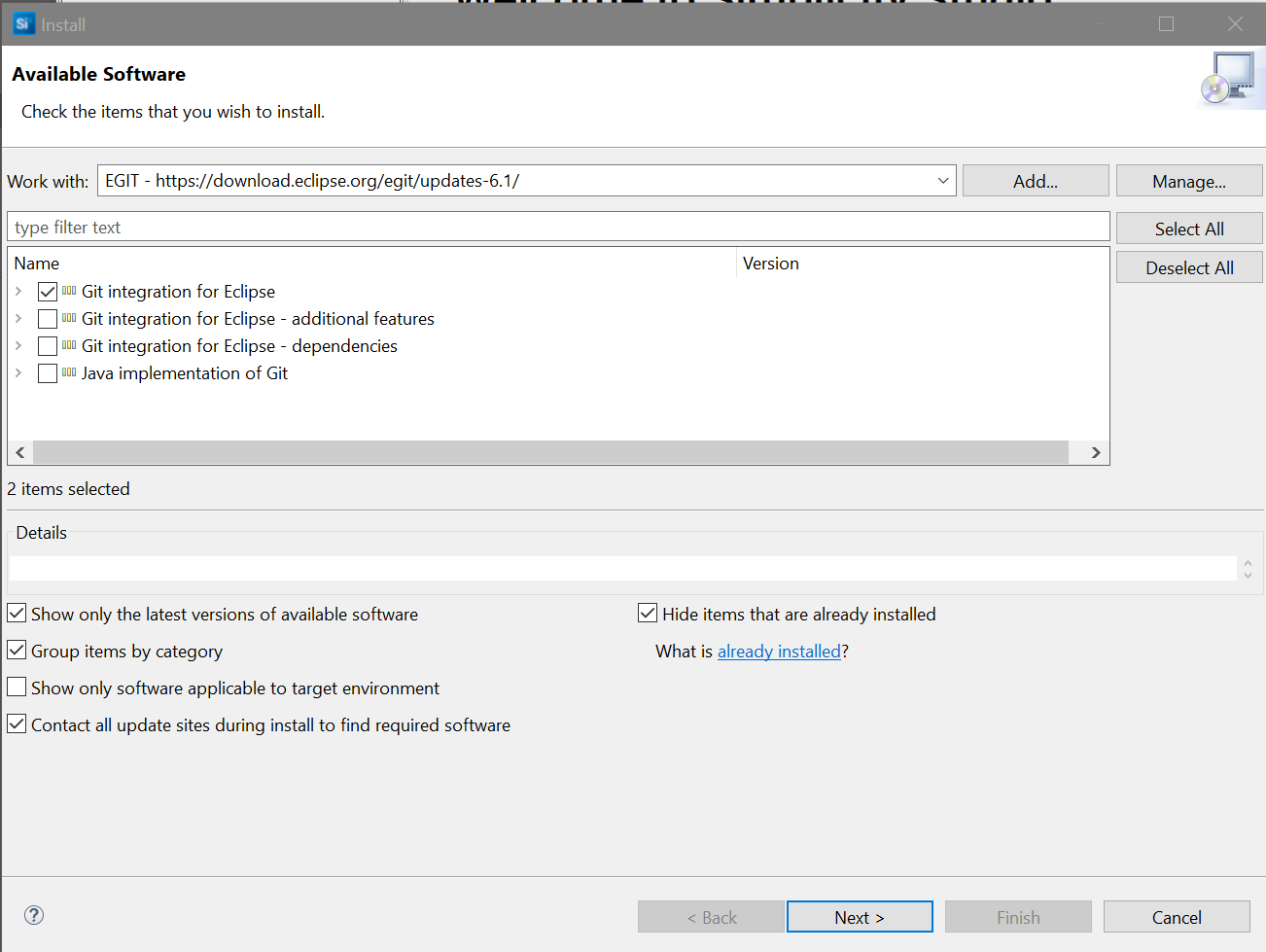 Installing EGIT with Simplicity Studio 5 version 5.4.x