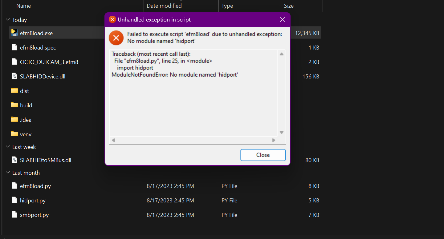 I2C bootloader testing