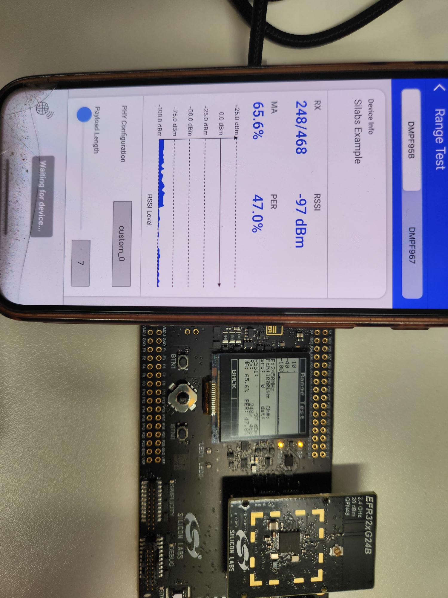 Per Packet Error Rate Not Visible In The Mobile App Panel Efr Connect